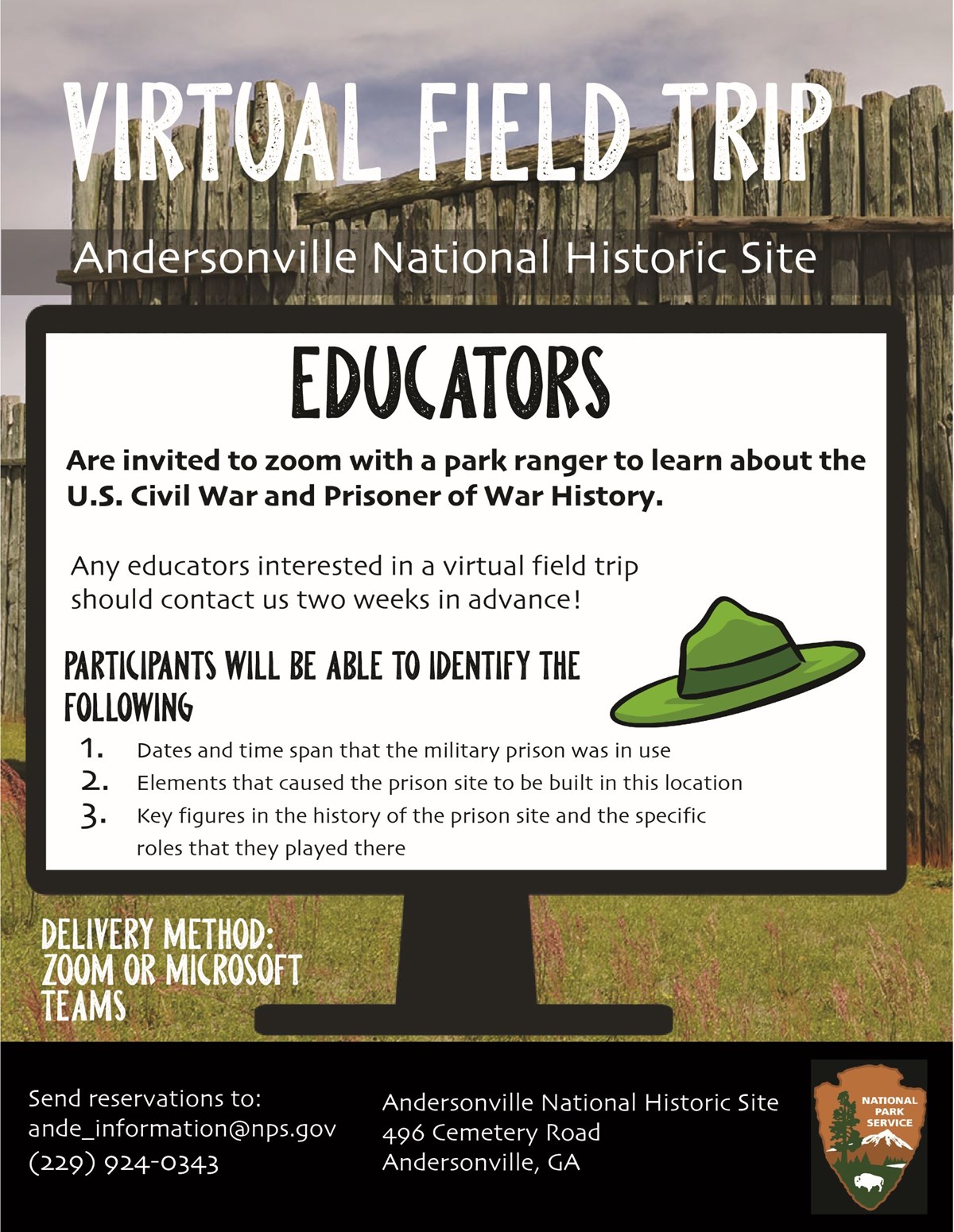 Ranger-Led Field Trips - Andersonville National Historic Site (U.S ...