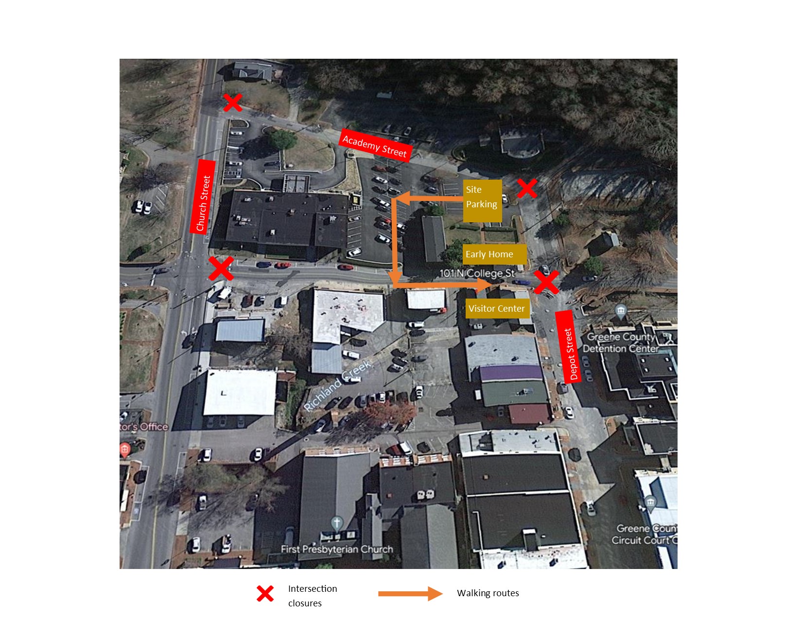 Road Closures and Map - Andrew Johnson National Historic Site (U.S ...