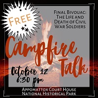 Campfire Soldier Life Program October 12, 2019 - Appomattox Court House ...