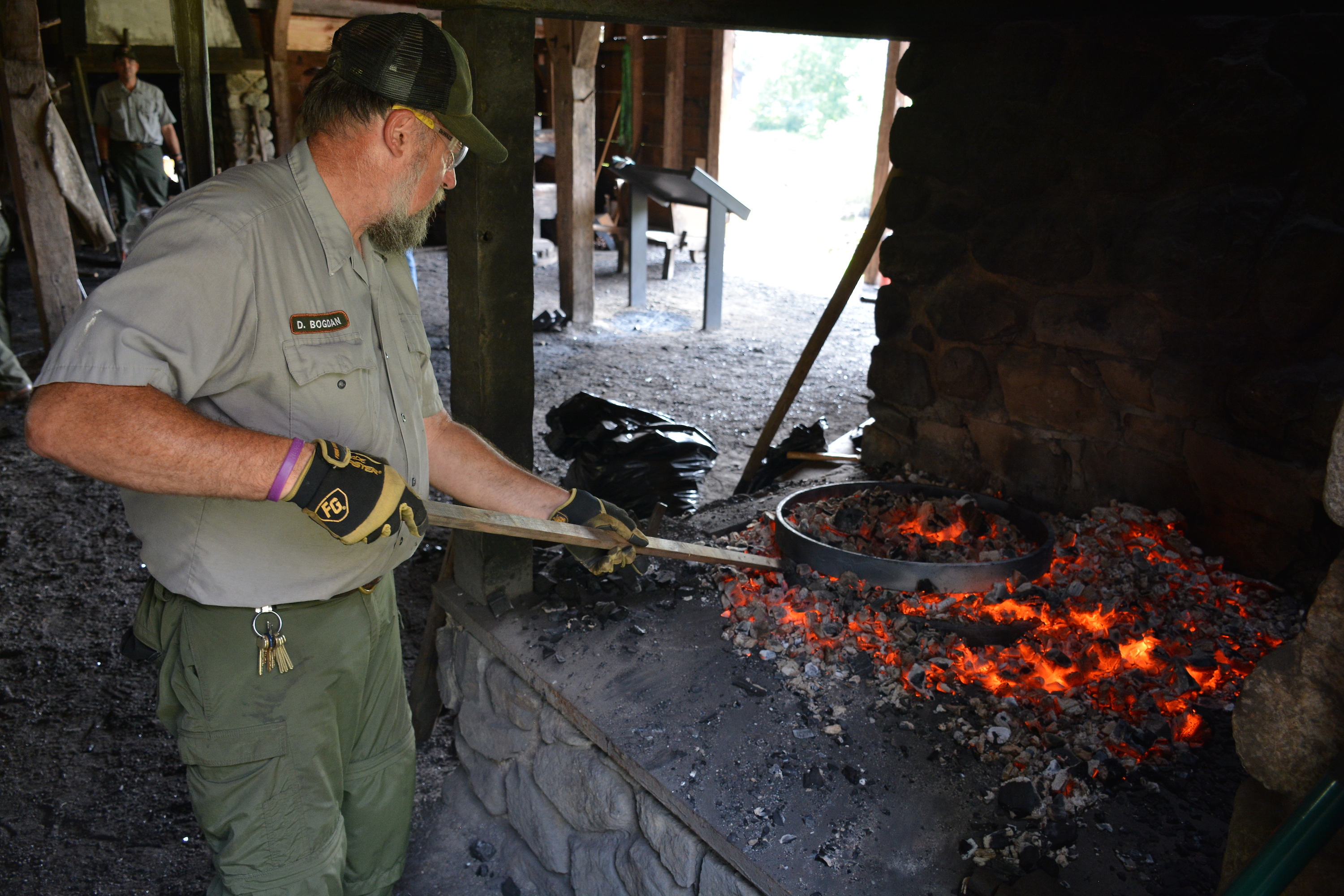 Iron Making: Refining into Wrought Iron (U.S. National Park Service)