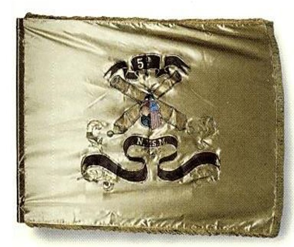 Regimental flag of the 5th New York Heavy Artillery (U.S. National Park ...