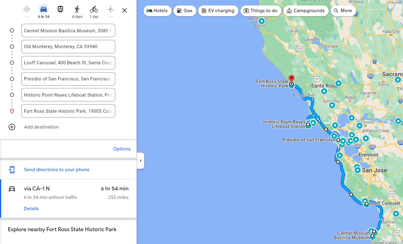 California Highway 1 National Historic Landmark Road Trip (U.S ...