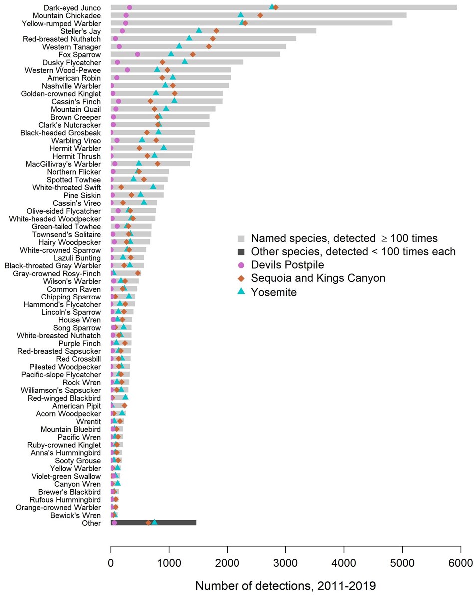 Bird Population Trends in the Sierra Nevada Network, 2011-2019 (U.S ...