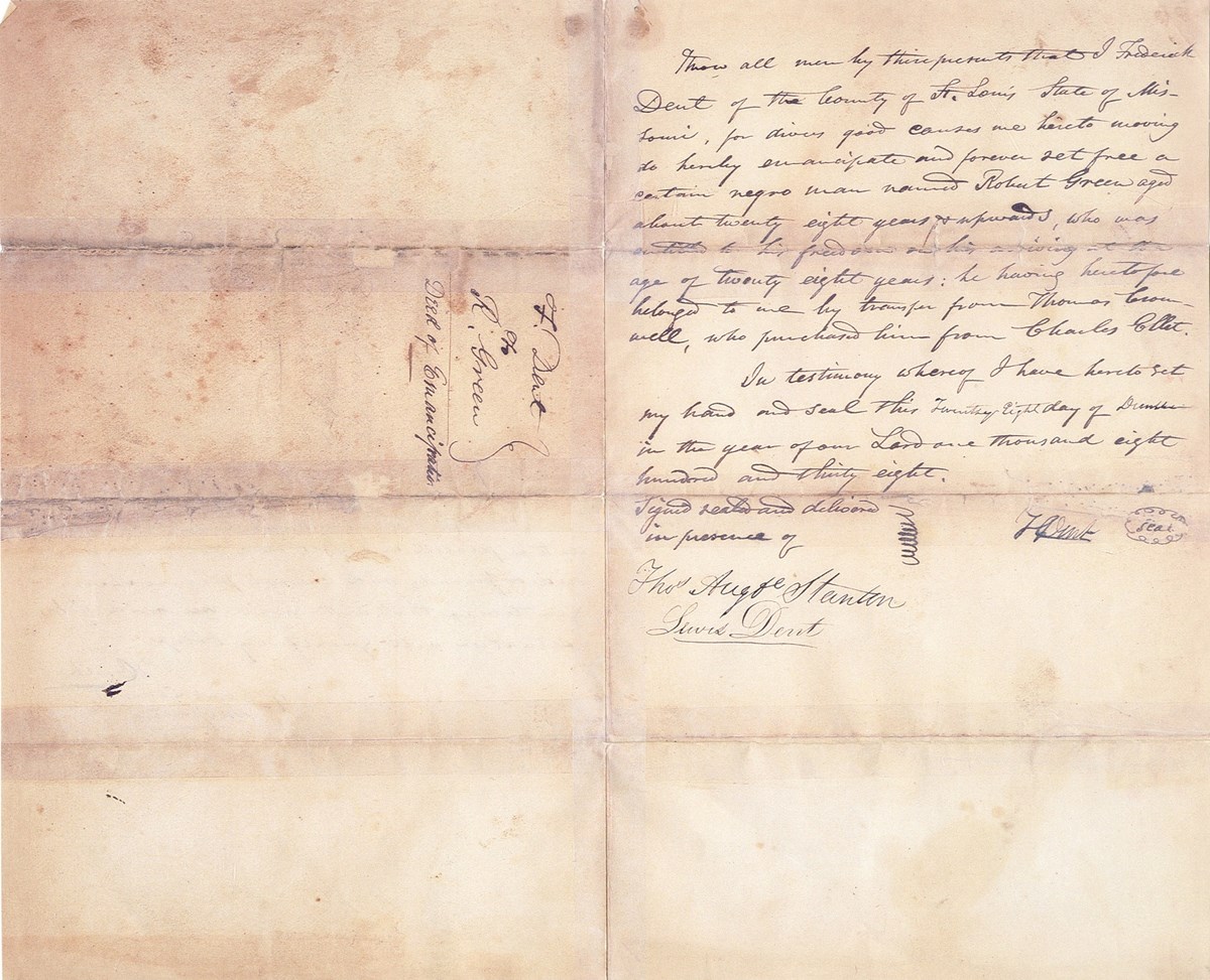 To Forever Set Free: The Manumission of Robert Green (U.S. National ...