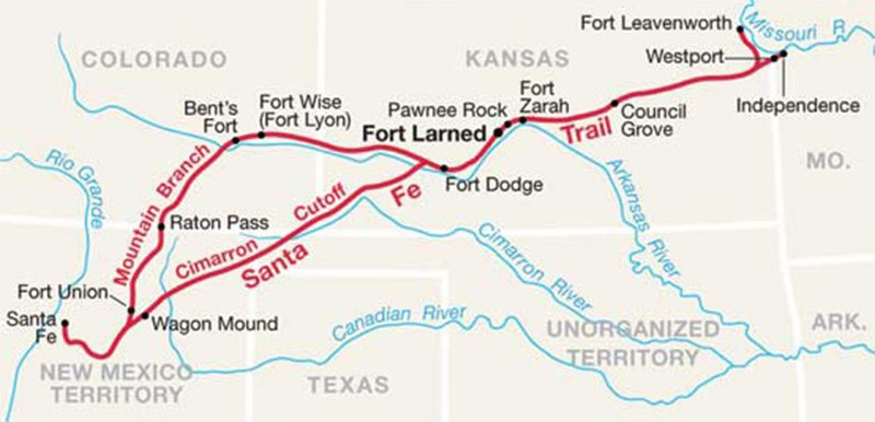 New Mexican Traders on the Santa Fe Trail (U.S. National Park Service)