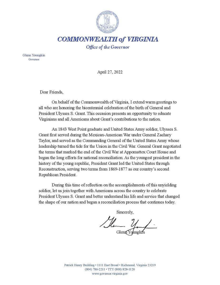 Message from Virginia (U.S. National Park Service)