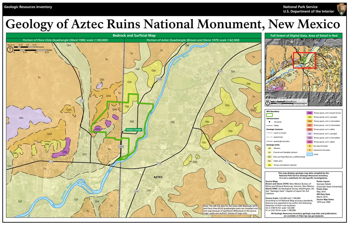 NPS Geodiversity Atlas—Aztec Ruins National Monument, New Mexico (U.S ...