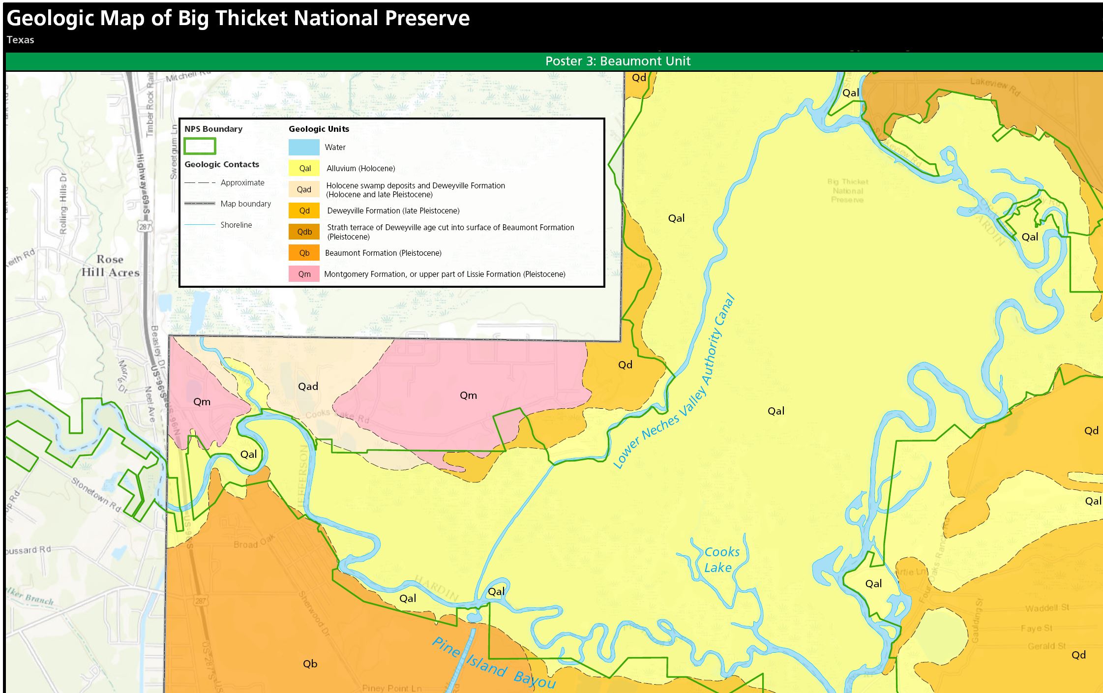 NPS Geodiversity Atlas—Big Thicket National Preserve, Texas (U.S ...