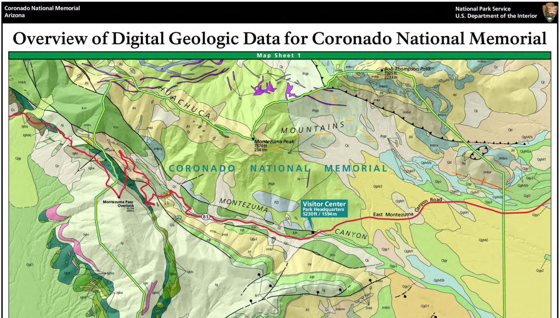 NPS Geodiversity Atlas—Coronado National Memorial, Arizona (U.S ...