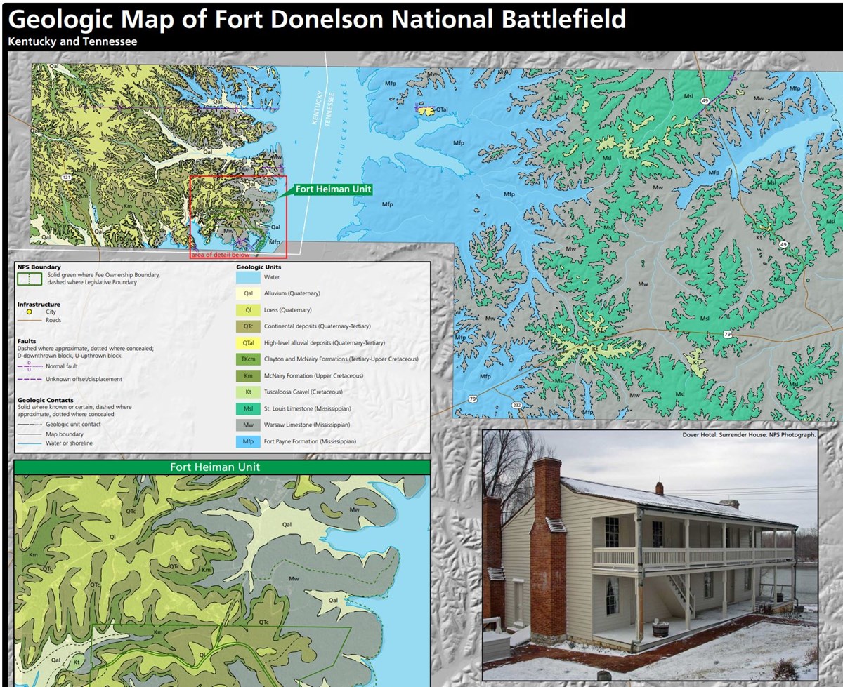 NPS Geodiversity Atlas—Fort Donelson National Battlefield, Kentucky and ...