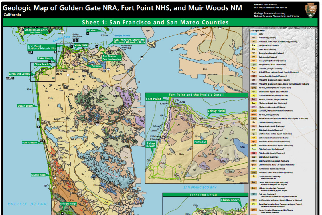 Golden Gate National Park Map