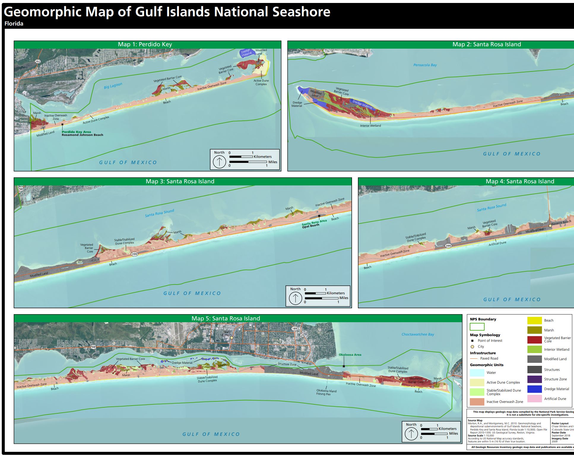 NPS Geodiversity Atlas—Gulf Islands National Seashore, Florida and ...