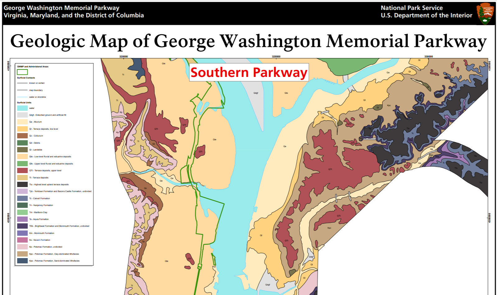 NPS Geodiversity Atlas—George Washington Memorial Parkway, Washington D ...