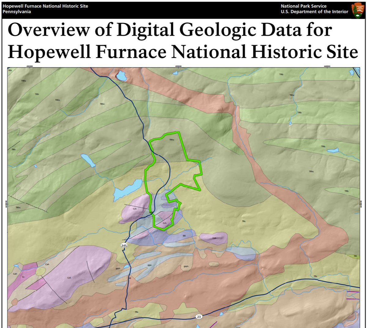 NPS Geodiversity Atlas—Hopewell Furnace National Historic Site ...