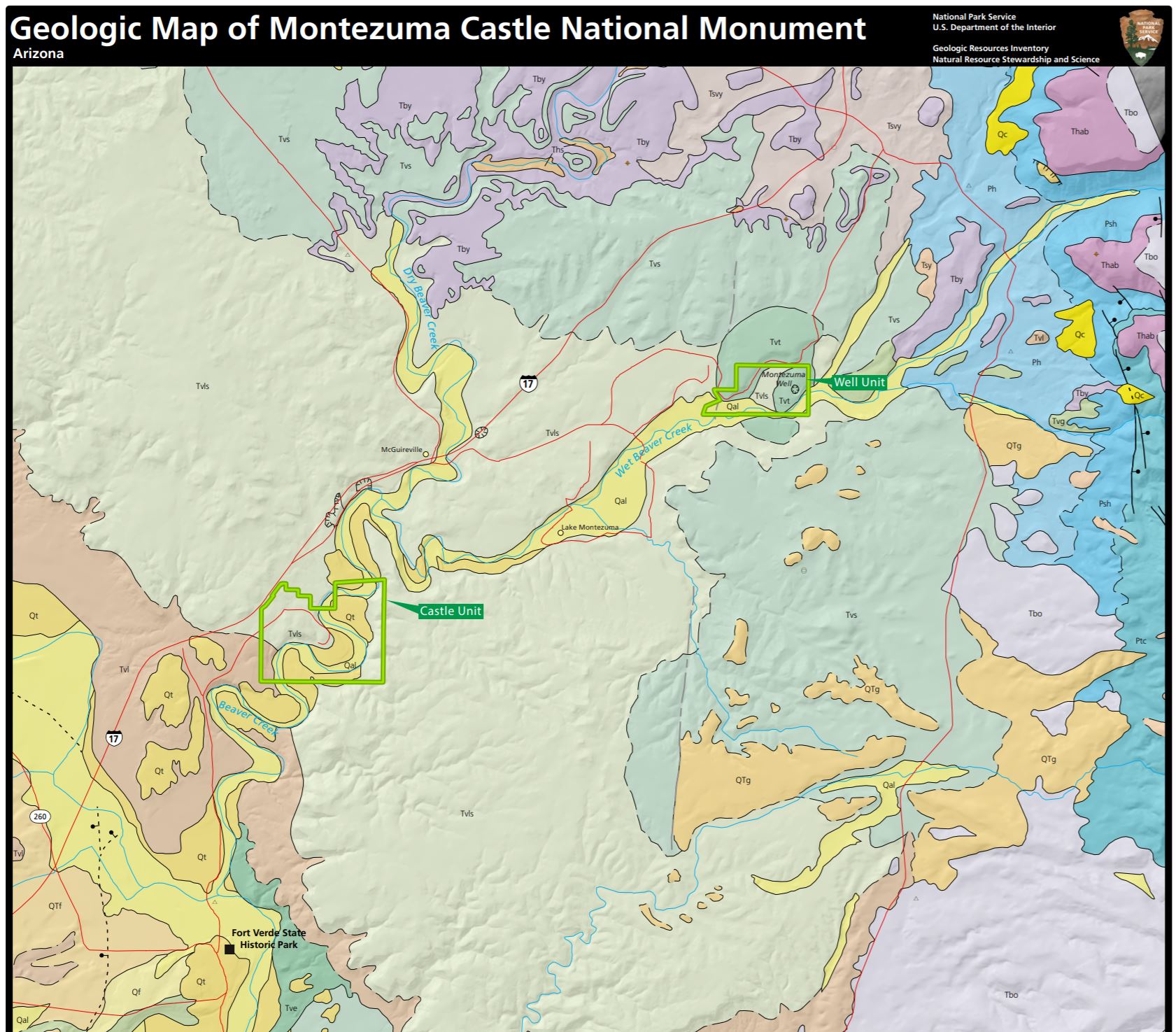 NPS Geodiversity Atlas—Montezuma Castle National Monument, Arizona (U.S ...