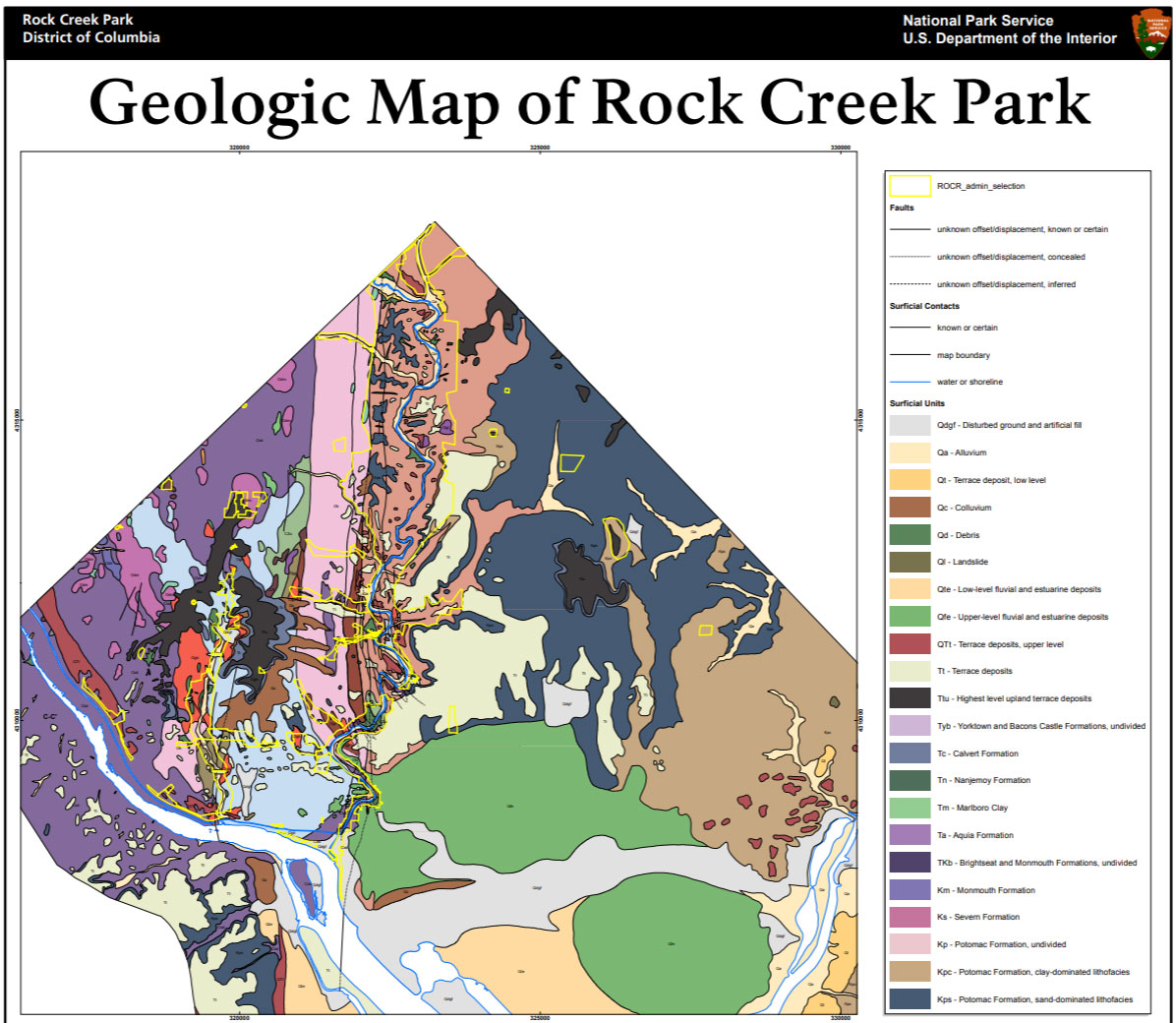 NPS Geodiversity Atlas—Rock Creek Park, District of Columbia (U.S ...