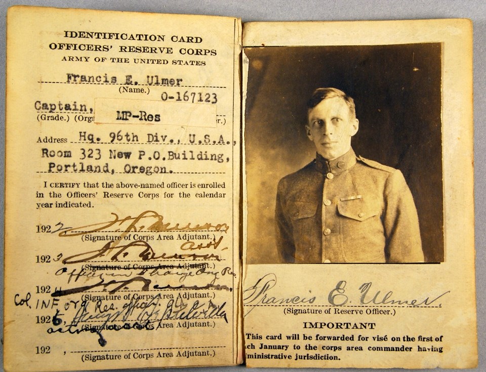 The Francis E. Ulmer Collection at Fort Vancouver National Historic ...
