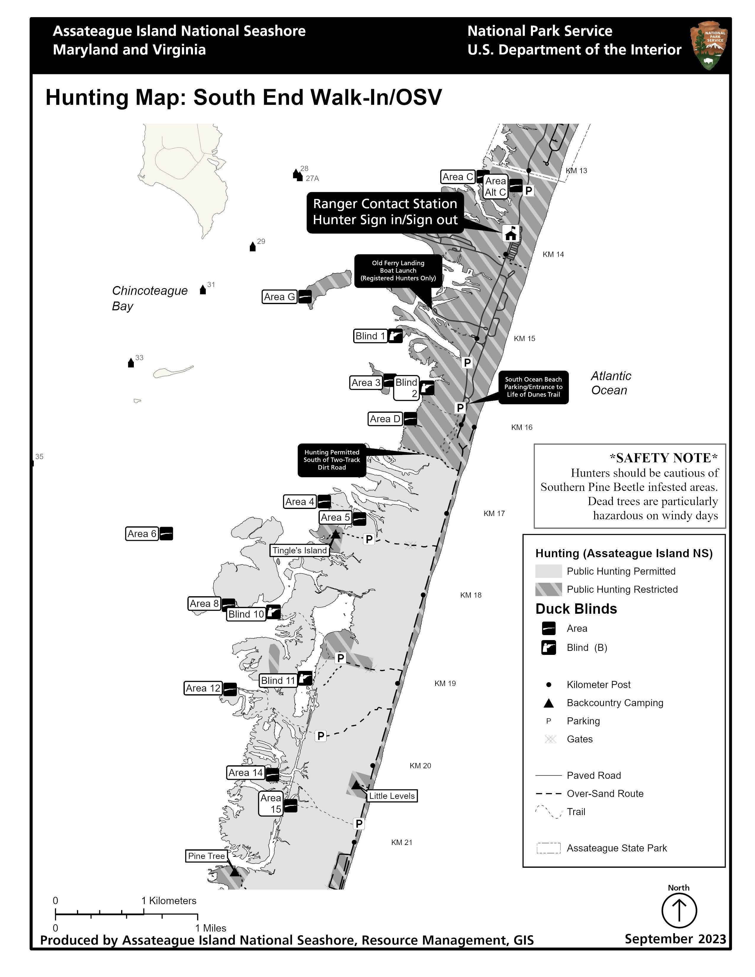 Hunting Zones - Assateague Island National Seashore (U.S. National Park ...