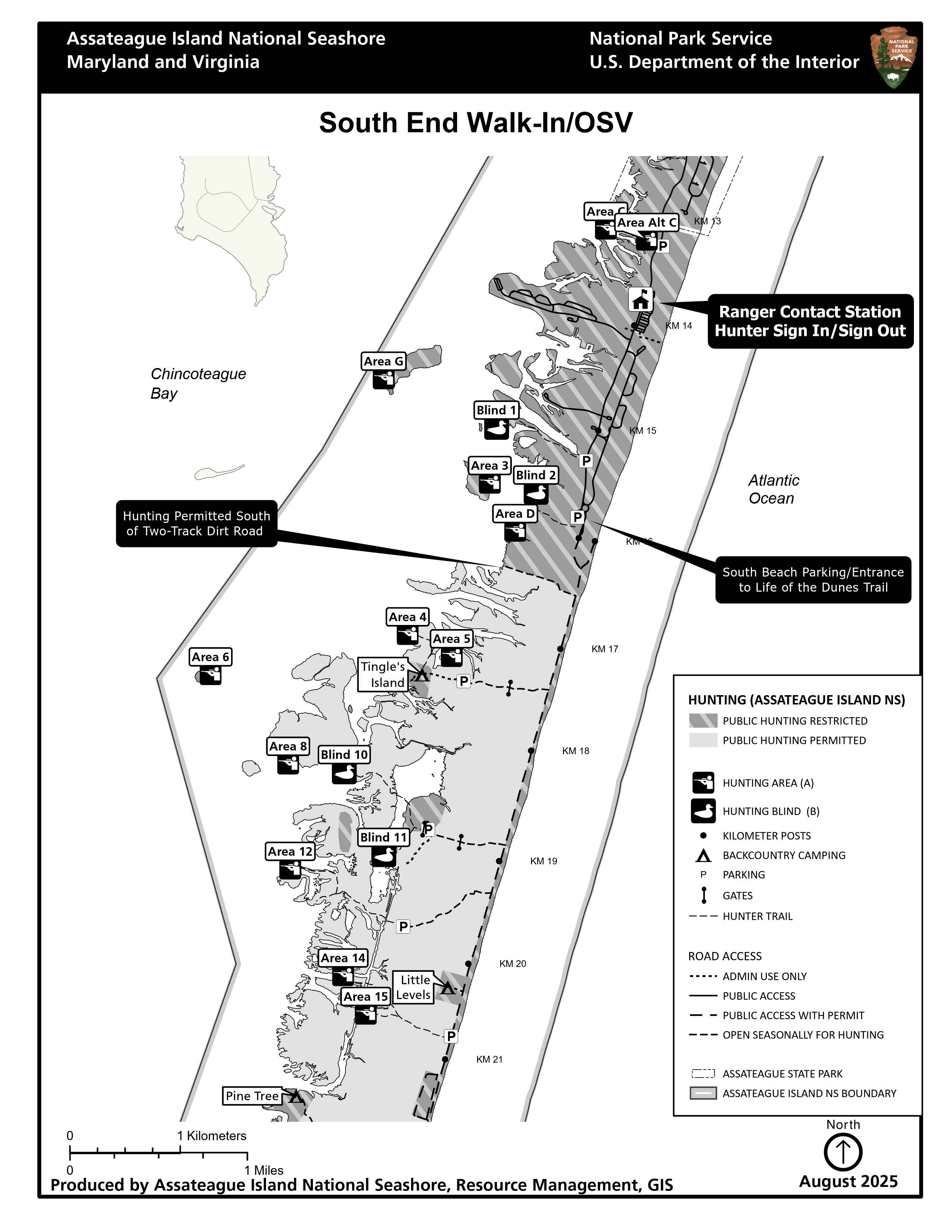Hunting Zones - Assateague Island National Seashore (U.S. National Park ...