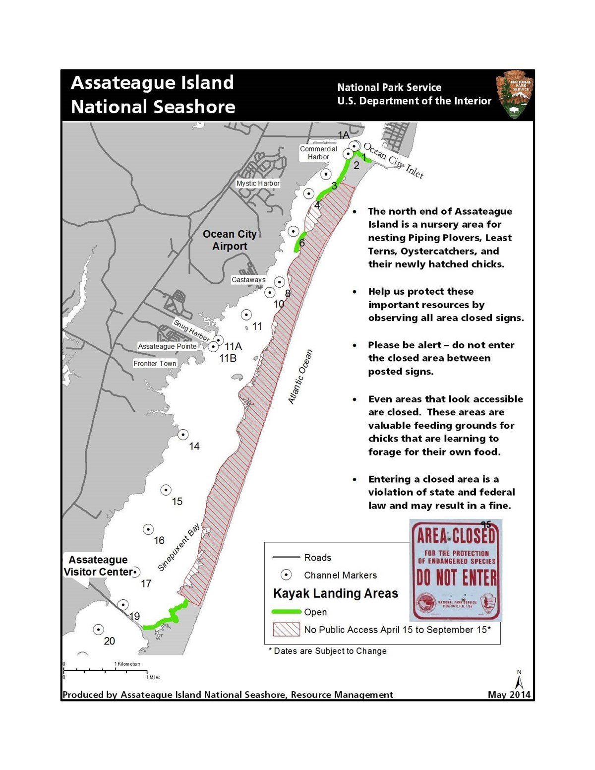 Kayak Landing Areas - Maryland District - Assateague Island National ...