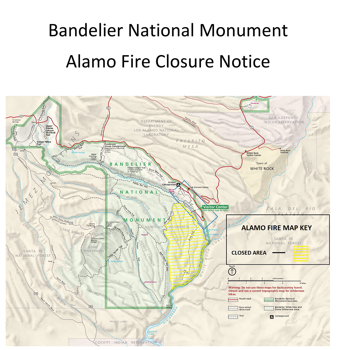 Alamo Fire 2019 - Bandelier National Monument (U.S. National Park Service)