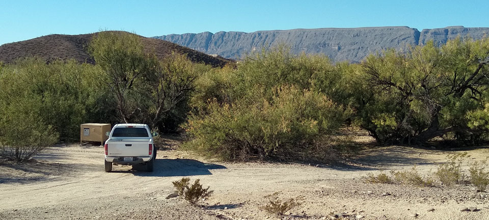 Primitive Roadside Campsite— Black Dike - Big Bend National Park (U.S ...