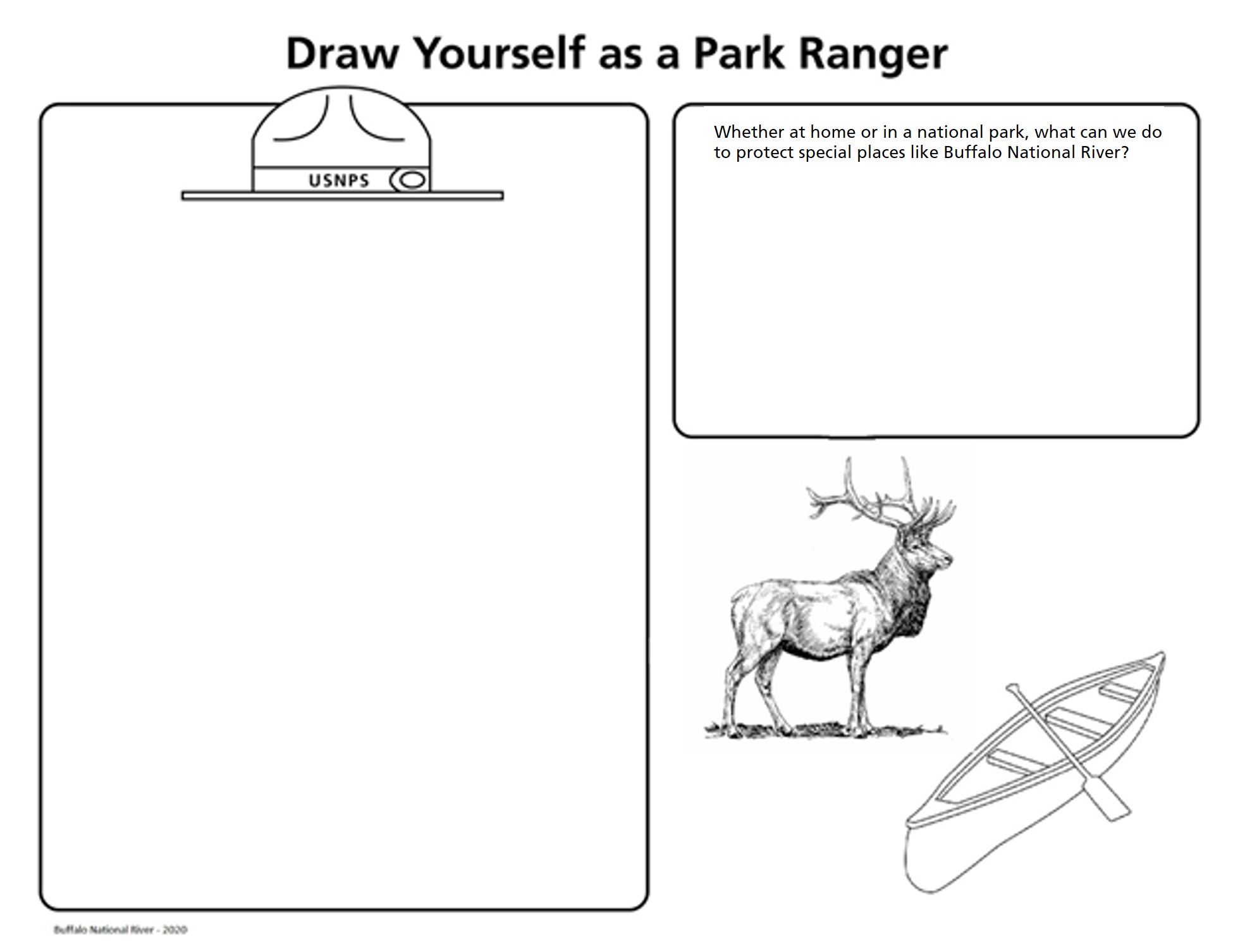 Draw a Park Ranger Activity - Buffalo National River (U.S. National ...