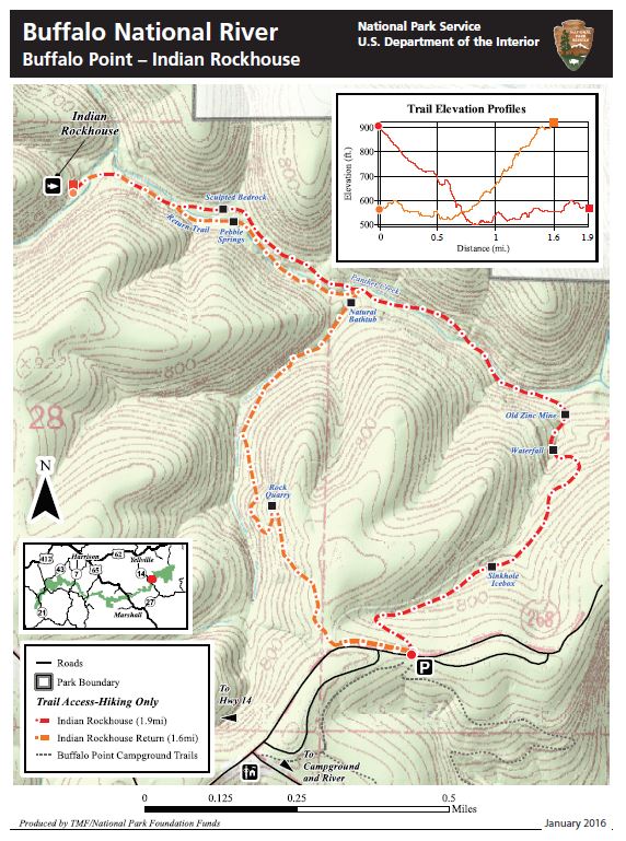 Hiking in the Lower District - Buffalo National River (U.S. National ...