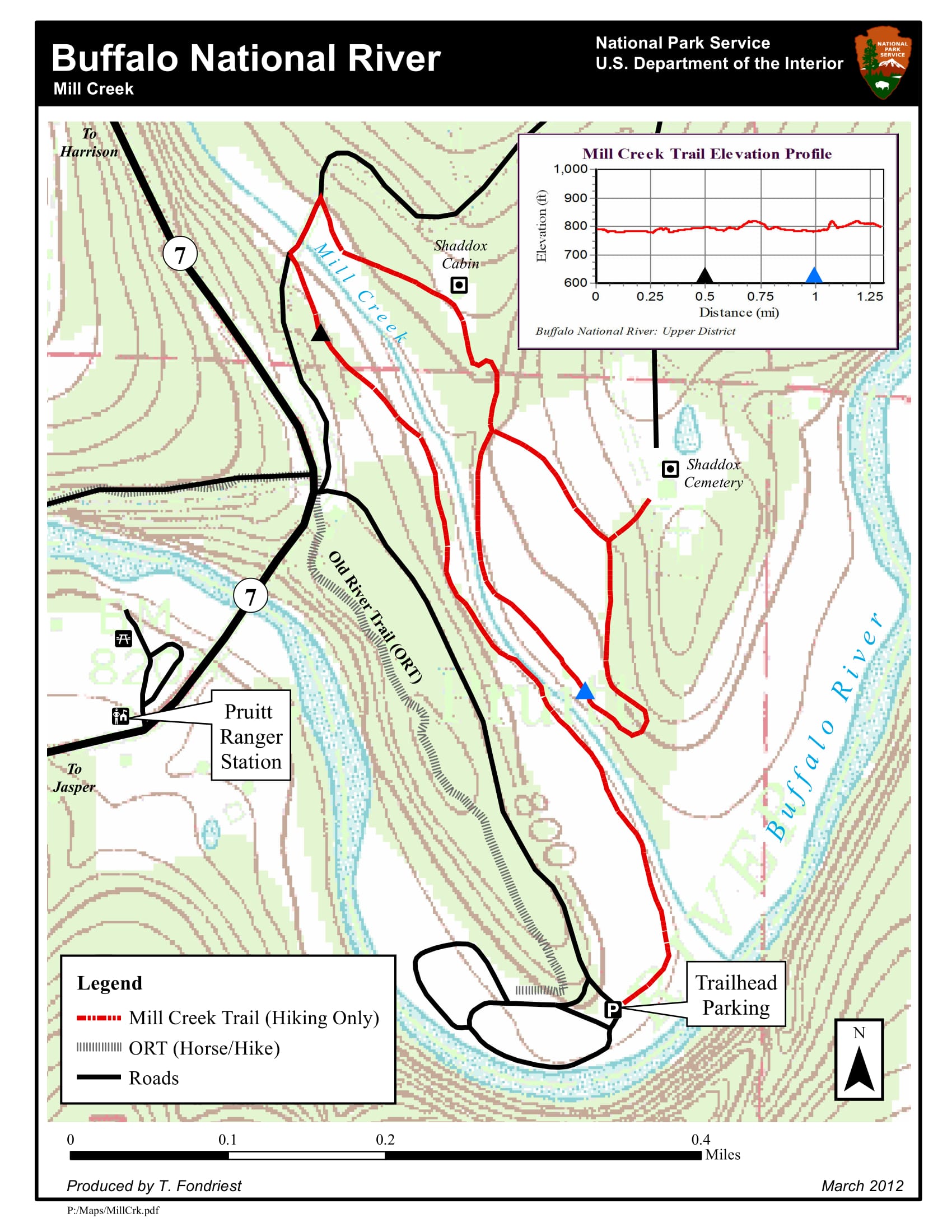 Upper District Hiking - Buffalo National River (U.S. National Park Service)