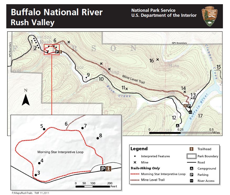 Hiking in the Lower District - Buffalo National River (U.S. National ...