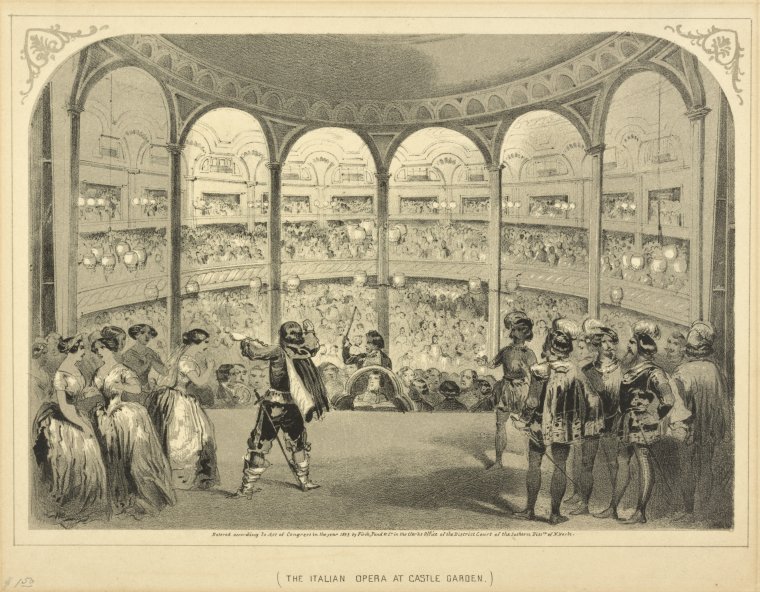 Castle Garden Entertainment Center 1823-1854 - Castle Clinton National ...