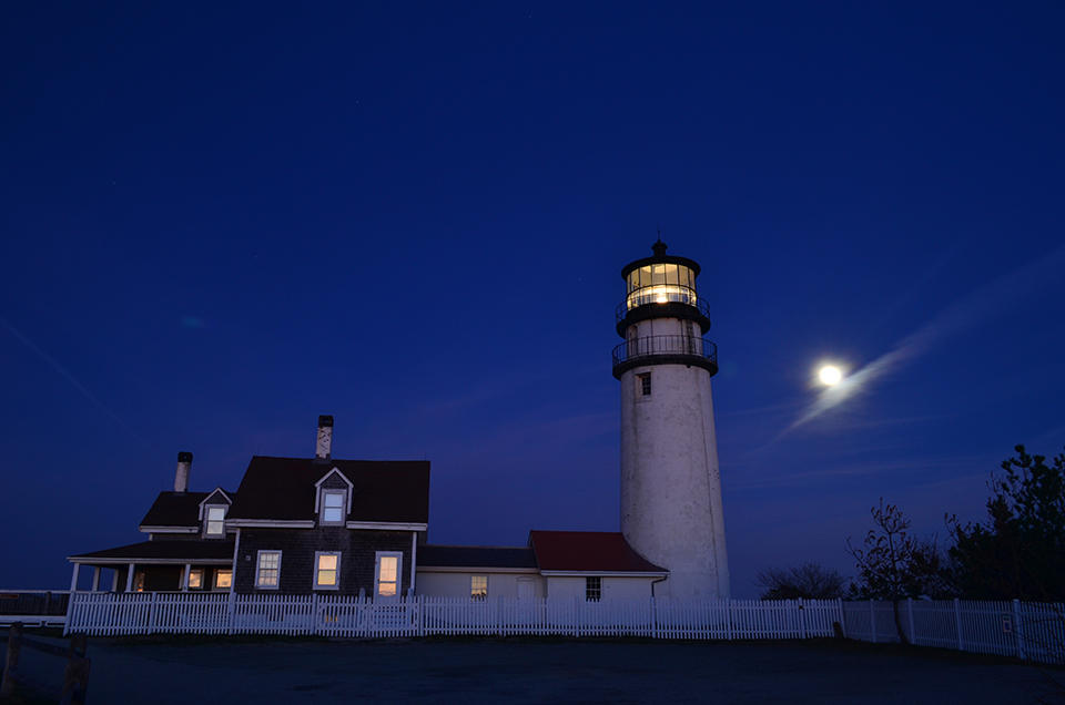 Cape Cod Lighthouses At Night