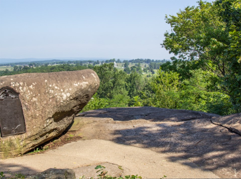 Little Round Top Then and Now - Gettysburg National Military Park (U.S ...