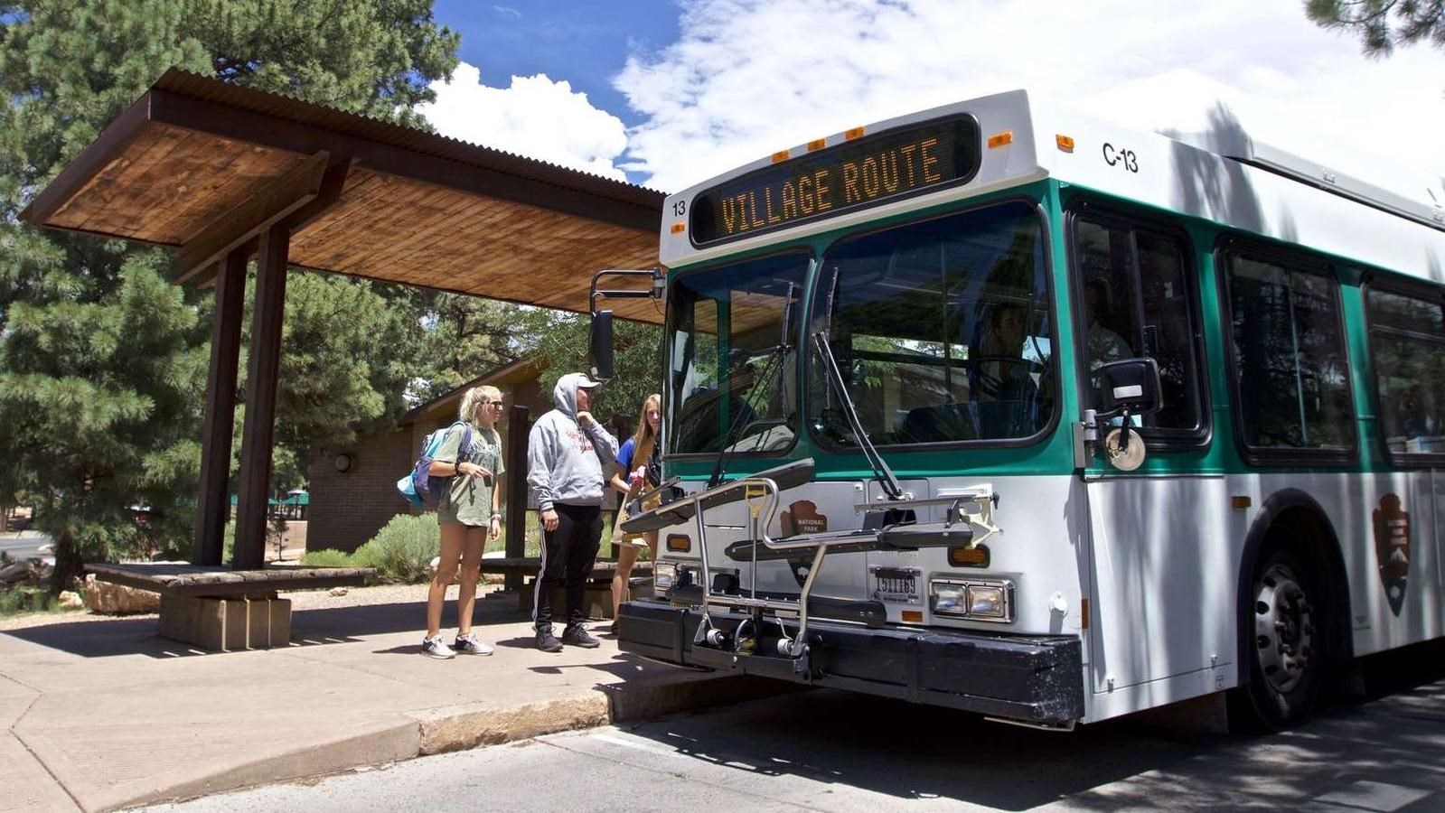 Market Plaza Eastbound - Village (Blue) Route (U.S. National Park Service)