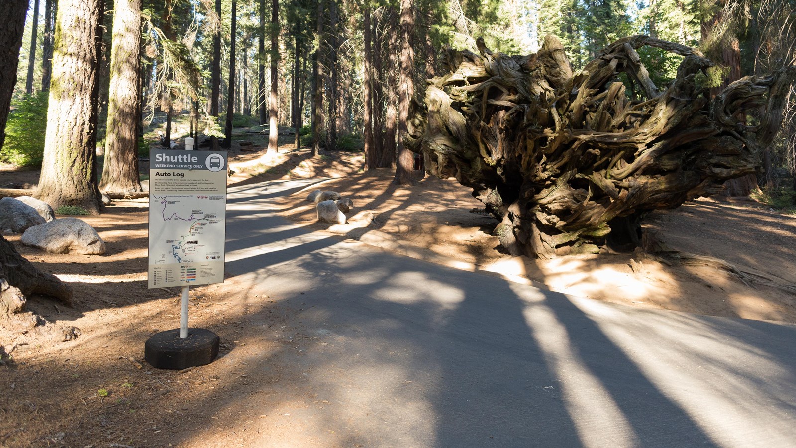 Auto Log Shuttle Stop (Weekends only) (U.S. National Park Service)