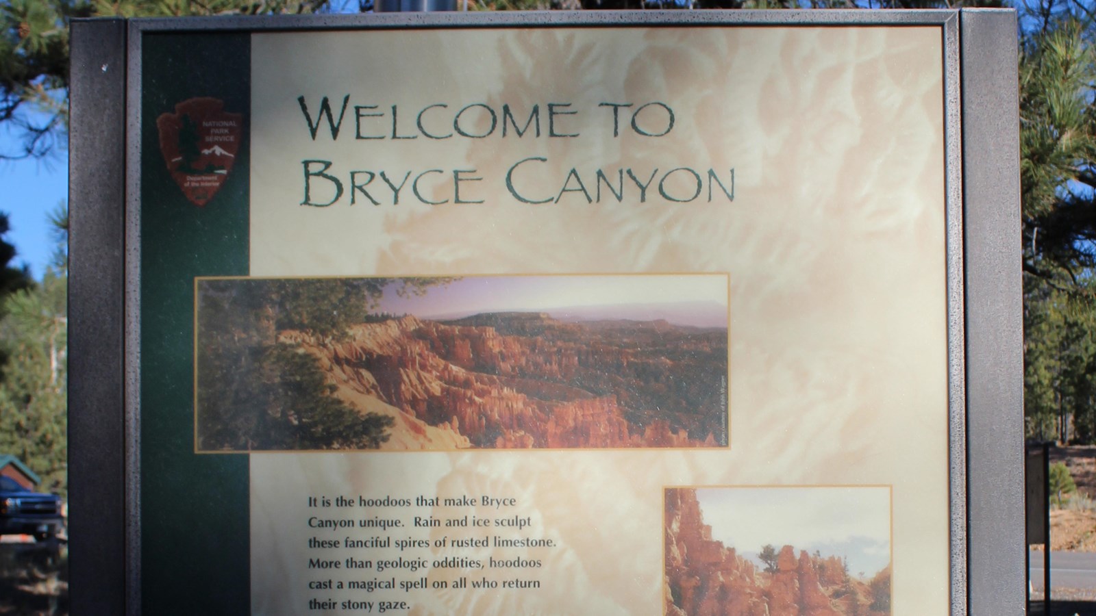 Welcome to Bryce Canyon wayside (U.S. National Park Service)