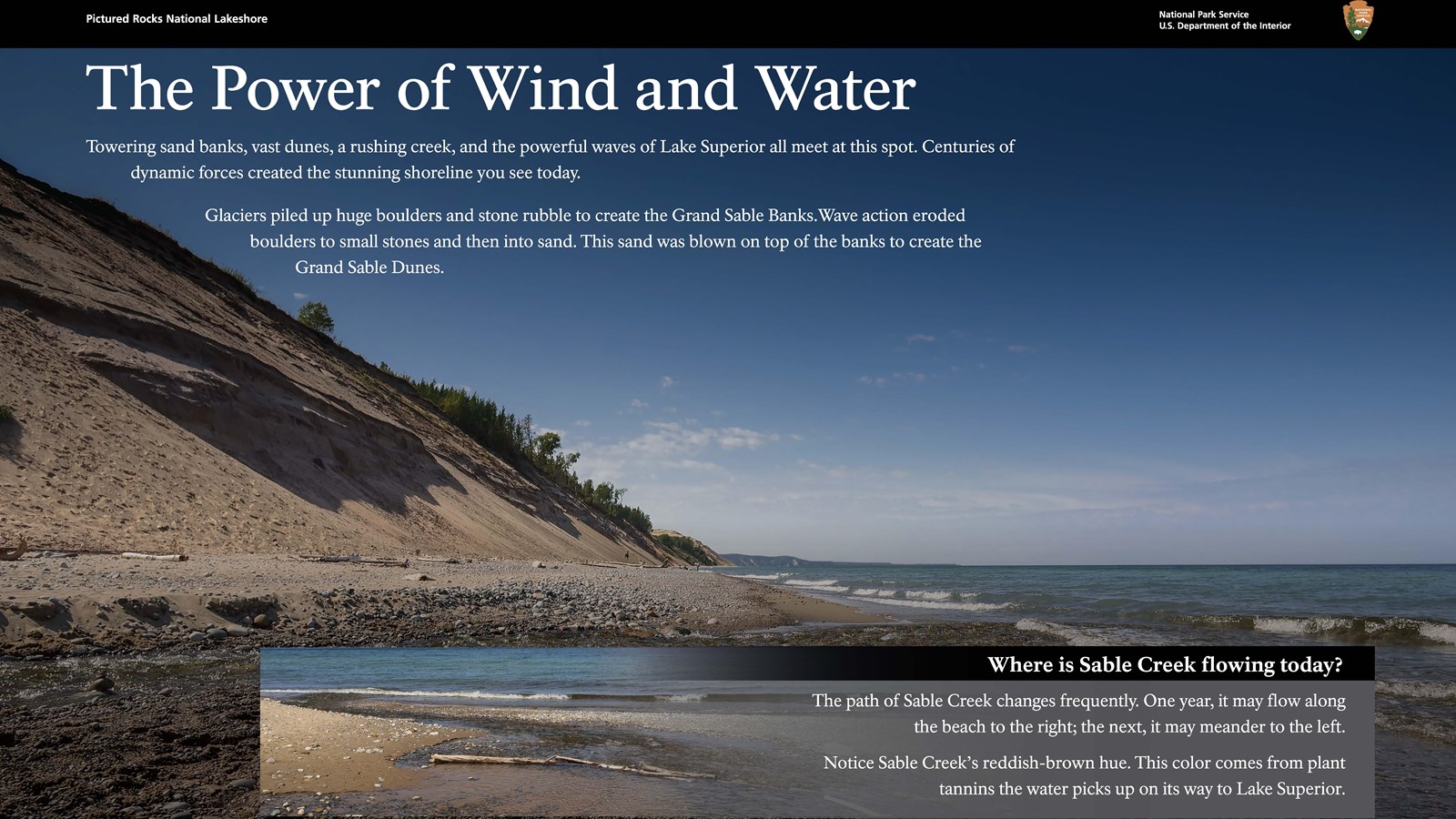 Power of Wind and Water Wayside (U.S. National Park Service)