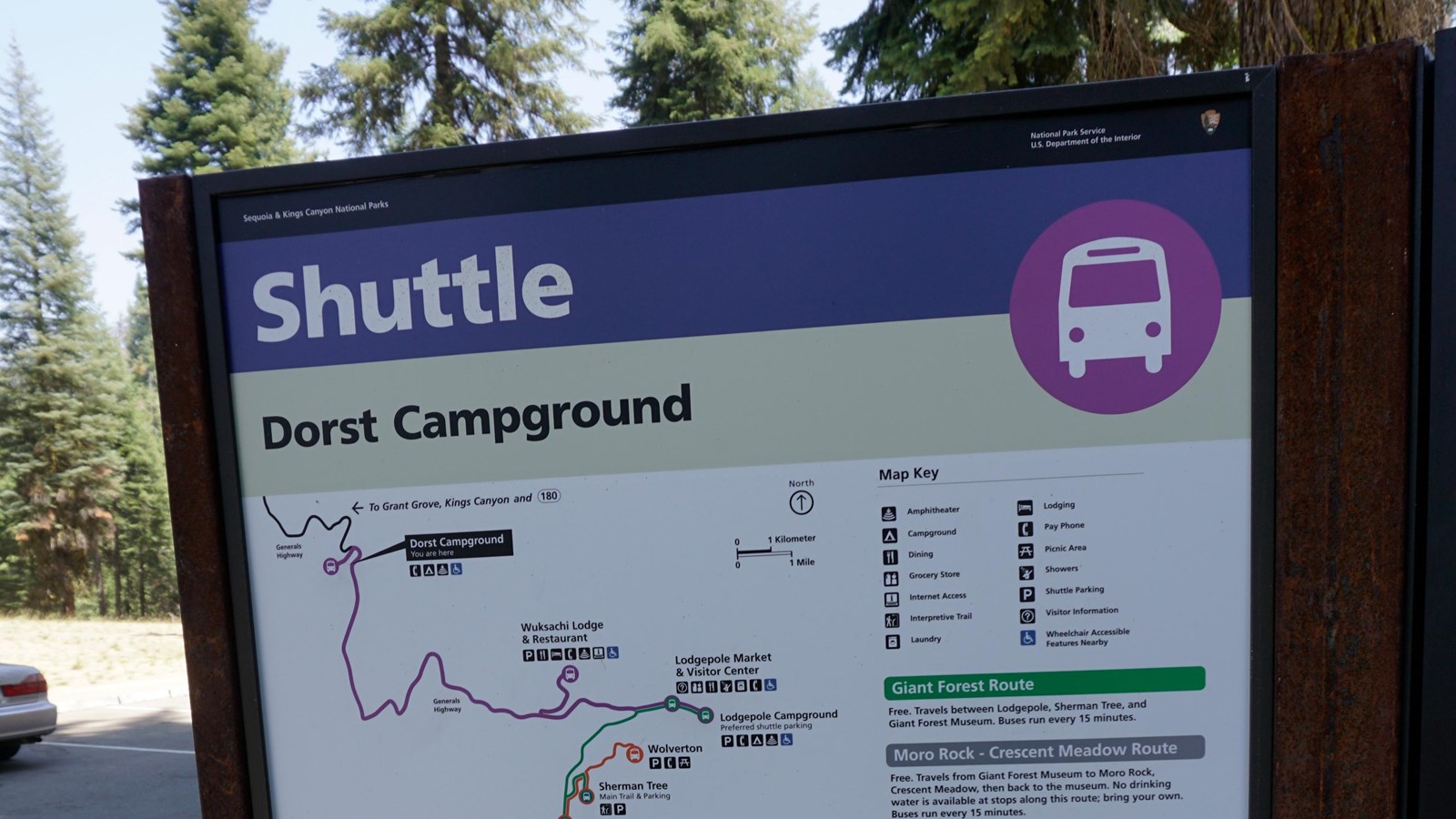 Dorst Campground Shuttle Stop (U.S. National Park Service)