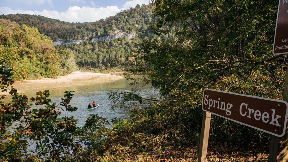 Paddling Spring Creek to Dillards Ferry (U.S. National Park Service)