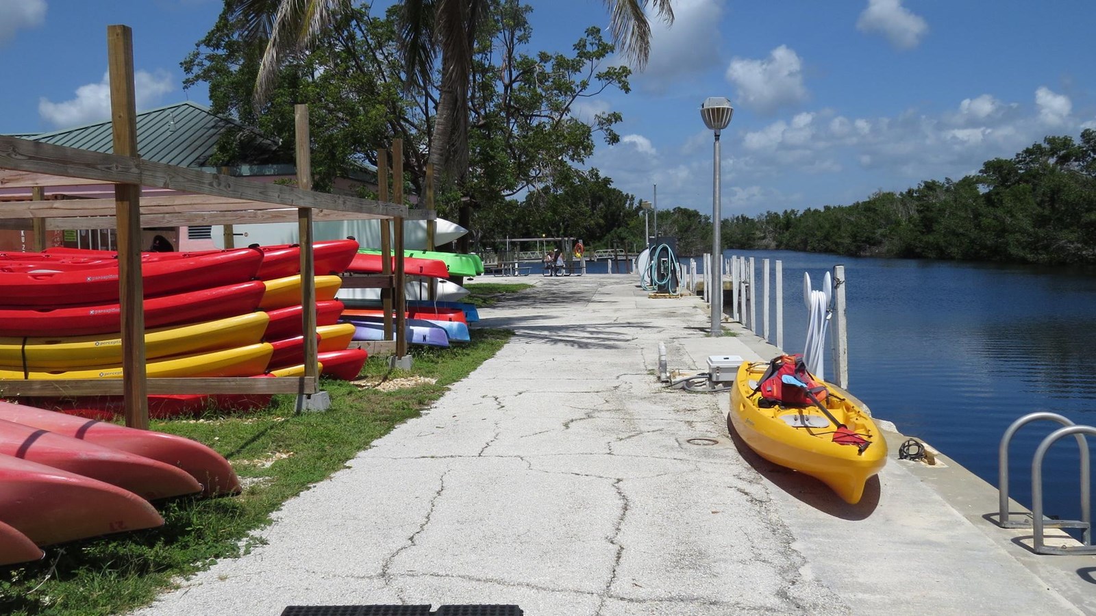 Flamingo Fish Cleaning Station (U.S. National Park Service)