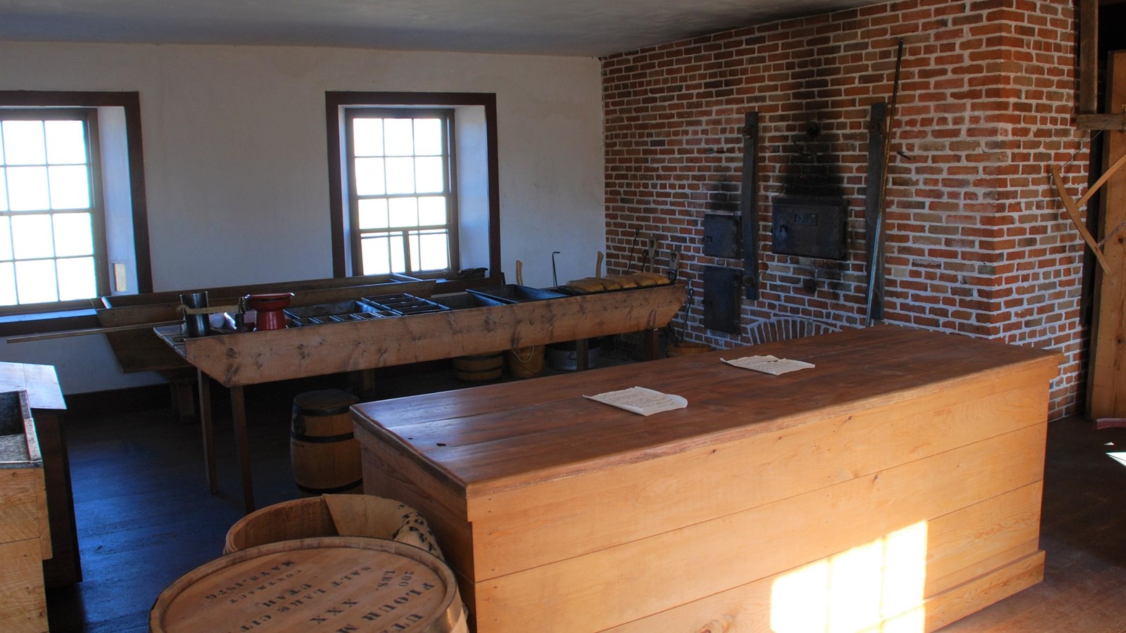 Old Bakery (1876) and New Bakery Ruins (1883) (U.S. National Park Service)