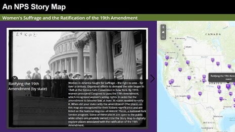 StoryMap: Places of Women's Suffrage (U.S. National Park Service)