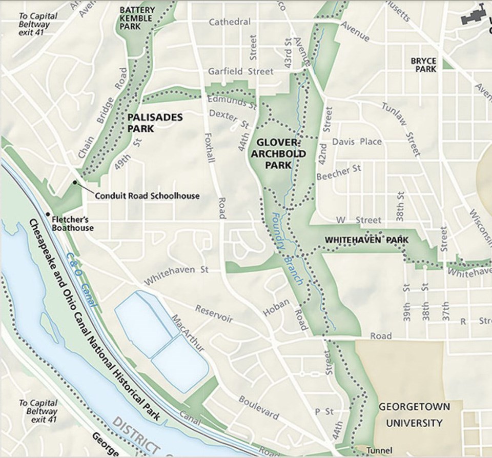 St. Phillips Hill (the Palisades), NW DC (U.S. National Park Service)