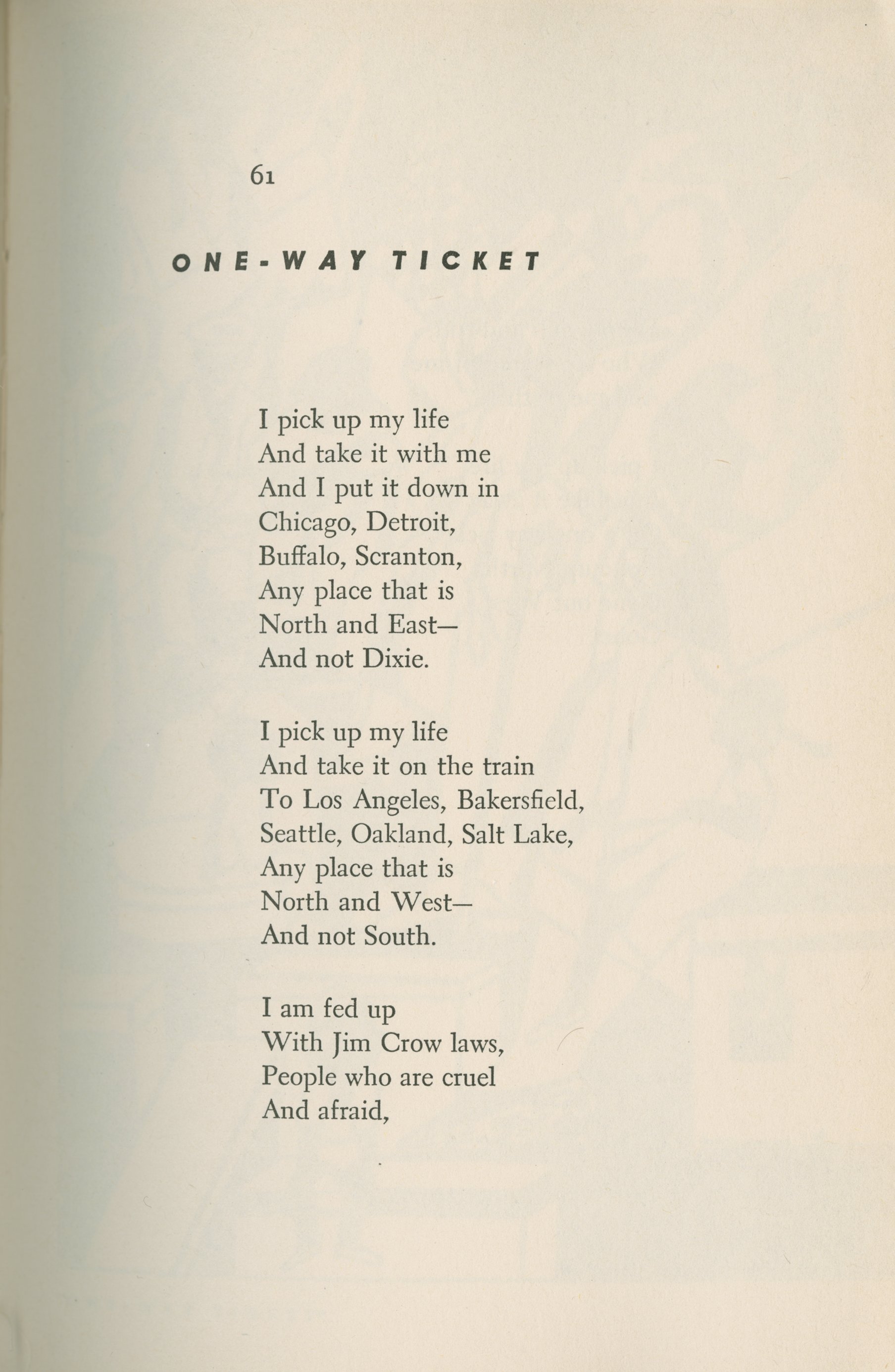 Harlem Renaissance Langston Hughes Poems