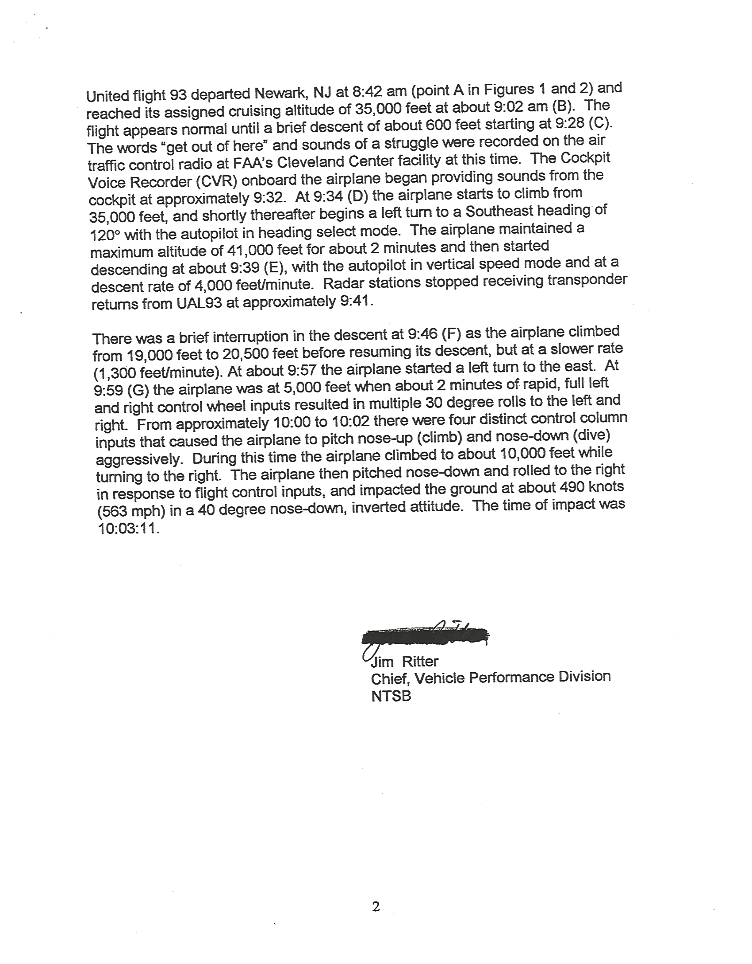 Flight 93 Flight Path Study - Flight 93 National Memorial (U.S ...