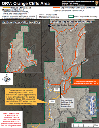 ORV Maps - Glen Canyon National Recreation Area (U.S. National Park ...