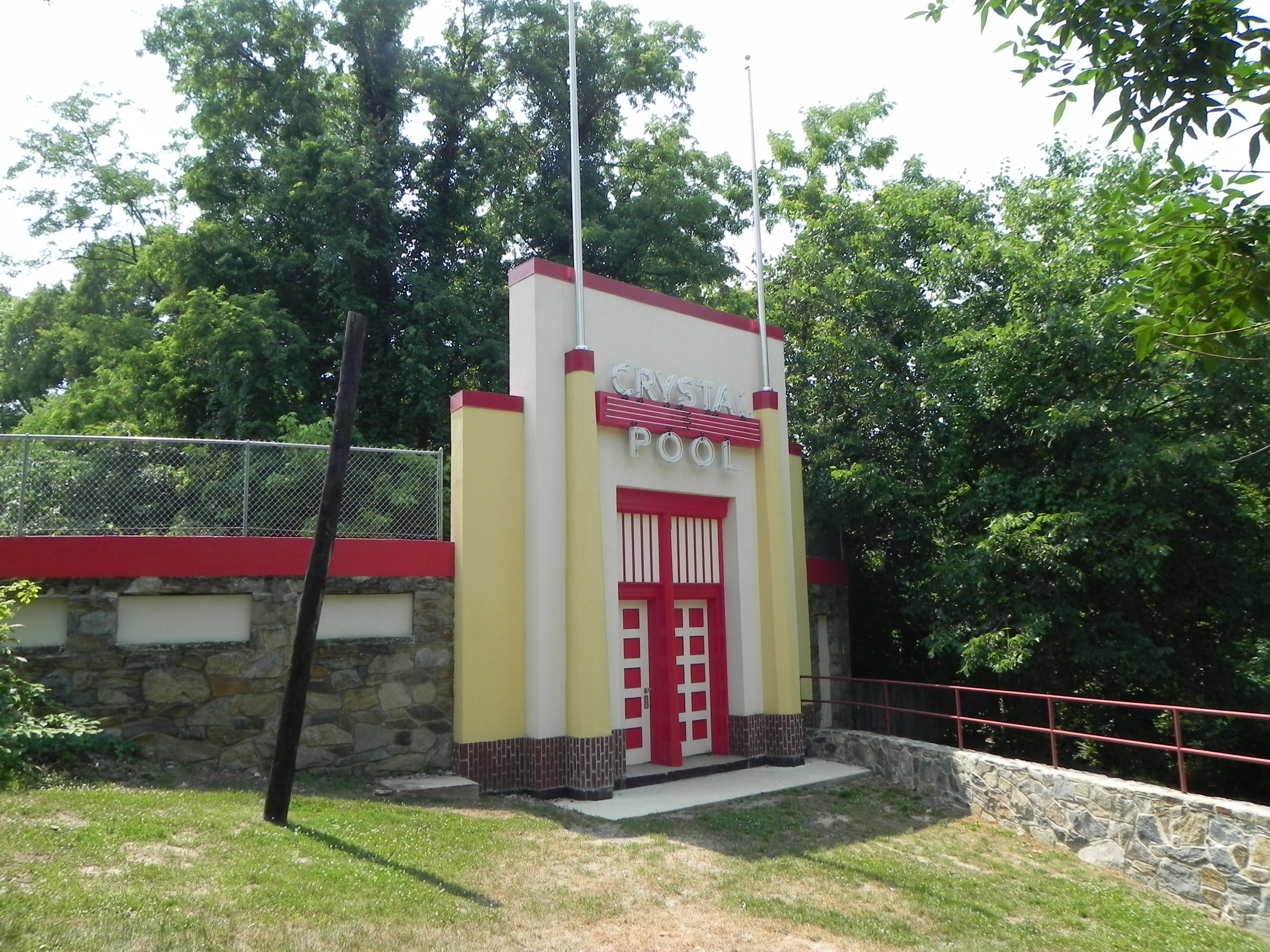 Crystal Pool Facade Restoration Glen Echo Park Us National Park Service