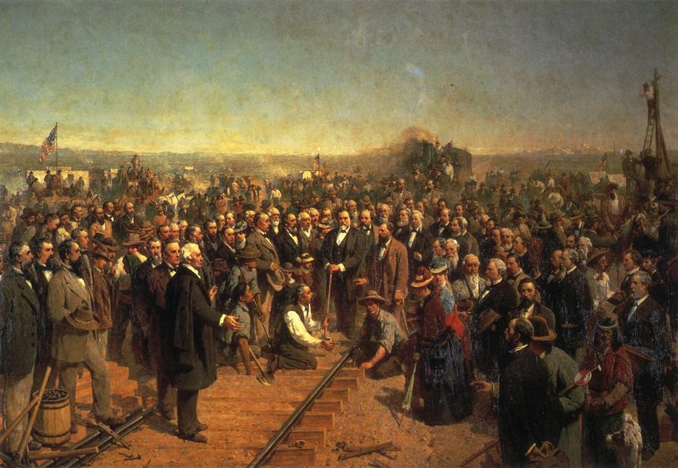 May 10 1869 Golden Spike A 43 Foot Golden Spike Arrives In Utah,