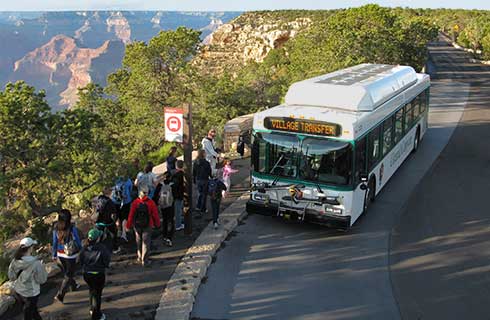 Hermit Road (Red) Route Shuttle Bus - Grand Canyon National Park (U.S ...