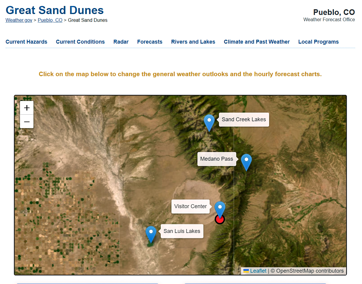 Weather - Great Sand Dunes National Park & Preserve (U.S. National Park ...